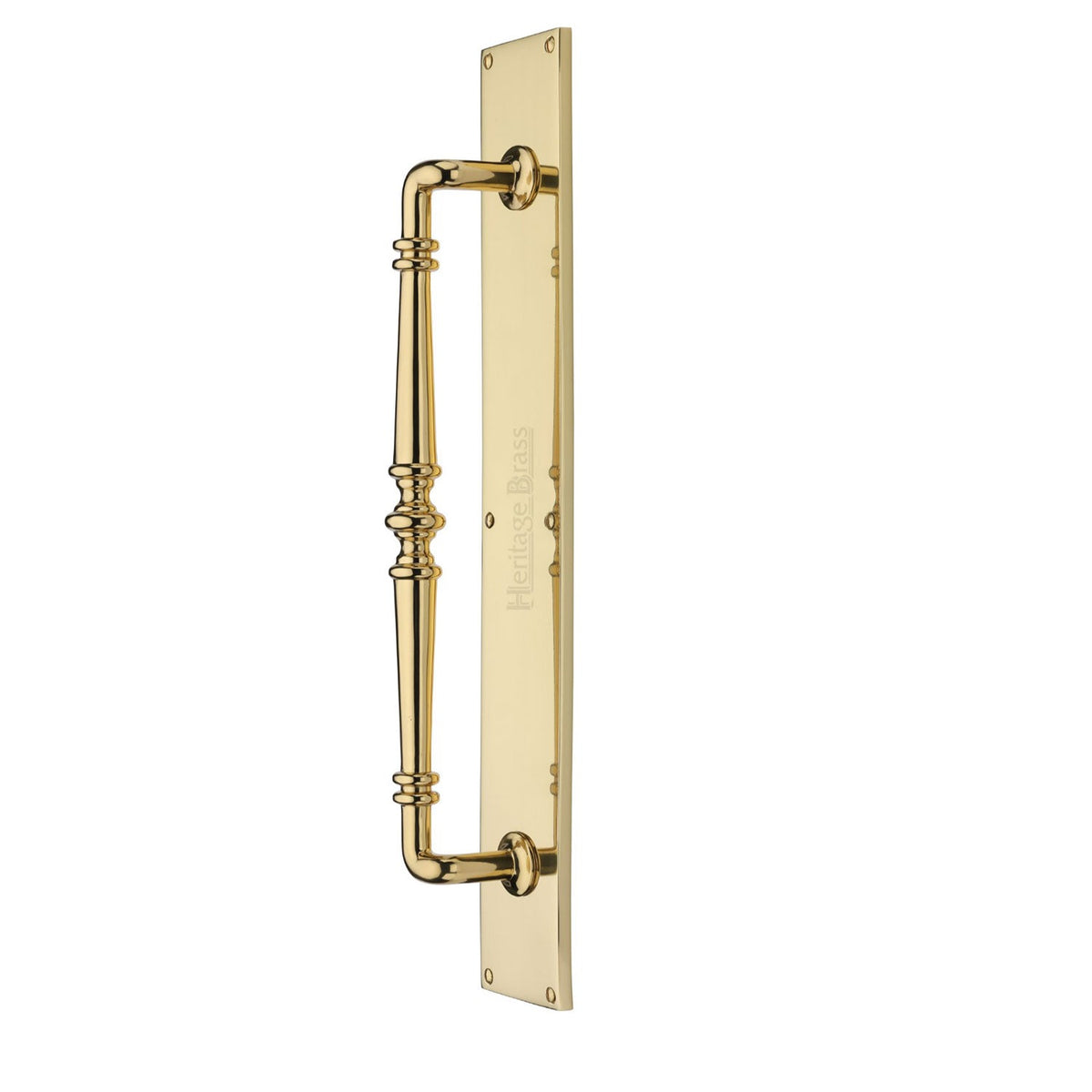 M Marcus - Heritage Brass Door Pull Handle on Plate Offset – John Diven ...