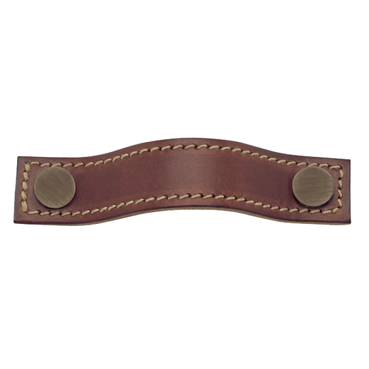 Turnstyle Design Turnstyle Designs Leather Brass Framed Tab Handle ...